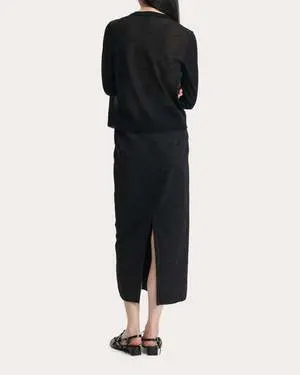 Cecilie Bahnsen Eira Matelassé Midi Skirt