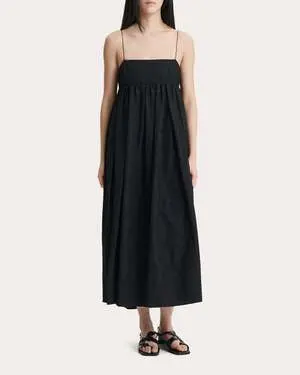 Cecilie Bahnsen Vilma Ditsy Bellis Jacquard Midi Dress - Black