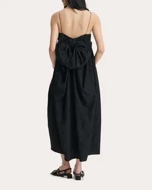 Cecilie Bahnsen Vilma Ditsy Bellis Jacquard Midi Dress - Black