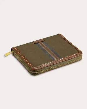Wolf Ida Travel Zip Canvas Jewelry Portfolio
