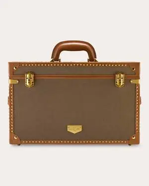 Wolf Ida Extra Large Canvas Jewelry Trunk - Brown