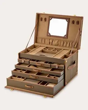 Wolf Ida Extra Large Canvas Jewelry Trunk