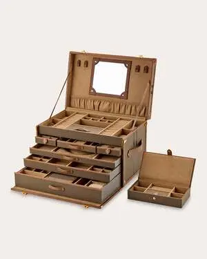 Wolf Ida Extra Large Canvas Jewelry Trunk