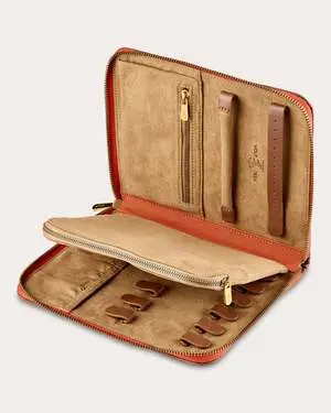 Wolf Ida Travel Zip Canvas Jewelry Portfolio
