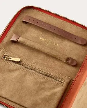 Wolf Ida Travel Zip Canvas Jewelry Portfolio
