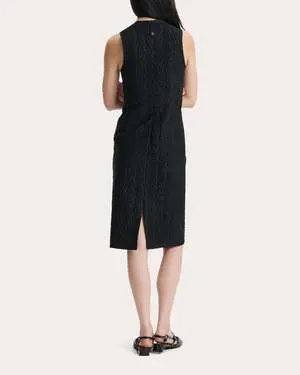 Cecilie Bahnsen Devin Begonia Jacquard Sleeveless Midi Dress