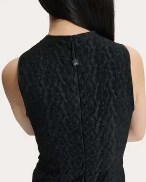 Cecilie Bahnsen Devin Begonia Jacquard Sleeveless Midi Dress