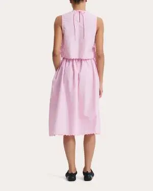 Cecilie Bahnsen Feeba Embroidered Taffeta Crop Top