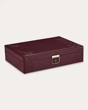 Wolf Liberty Medium Embossed Jewelry Box