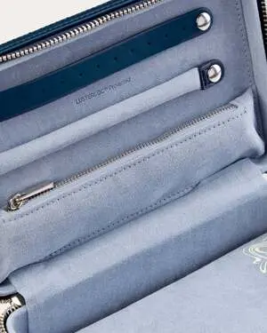Wolf Liberty Medium Zip Embossed Jewelry Case