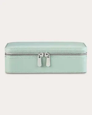 Wolf Liberty Medium Zip Jewelry Case - Blue