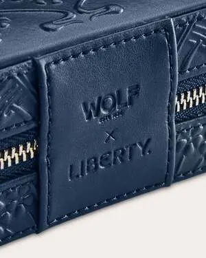 Wolf Liberty Small Travel Zip Jewelry Case