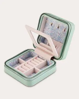 Wolf Liberty Small Travel Zip Jewelry Case