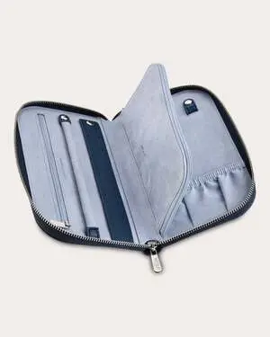 Wolf Liberty Embossed Travel Jewelry Portfolio
