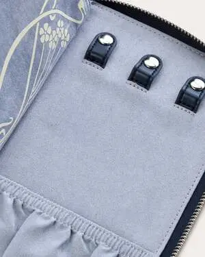 Wolf Liberty Embossed Travel Jewelry Portfolio