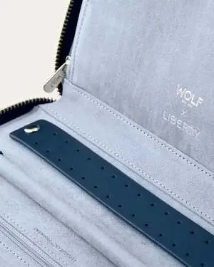 Wolf Liberty Embossed Travel Jewelry Portfolio