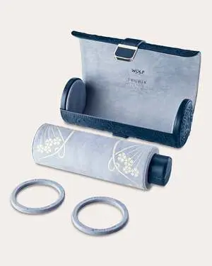 Wolf Liberty Embossed Triple Watch Roll