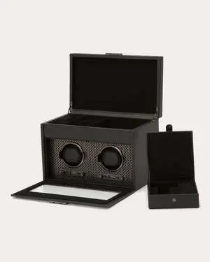 Wolf Axis Double Watch Winder Storage Case