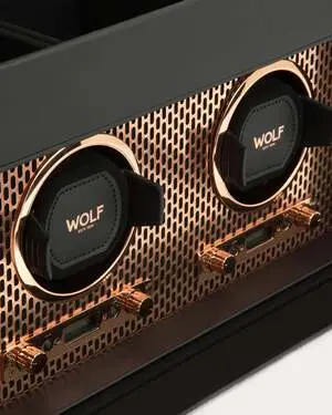 Wolf Axis Double Watch Winder Storage Case
