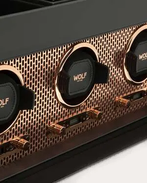 Wolf Axis Triple Watch Winder Storage Case