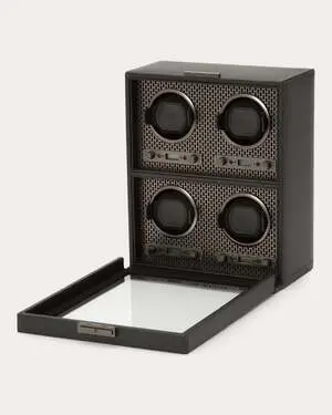 Wolf Axis 4-piece Watch Winder With Glass Door