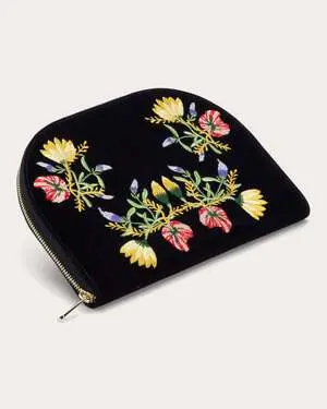 Wolf Zoe Embroidered Velvet Jewelry Portfolio