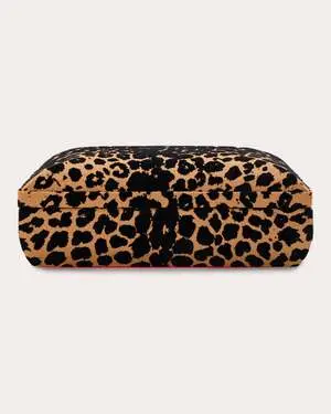 Wolf Savanna Leopard Medium Jewelry Box - Tan/black