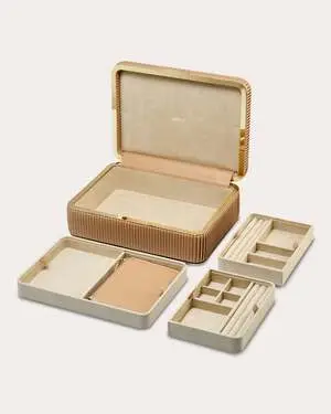 Wolf Bella Pleated Medium Jewelry Box