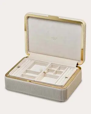 Wolf Bella Pleated Medium Jewelry Box