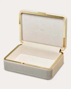 Wolf Bella Pleated Medium Jewelry Box