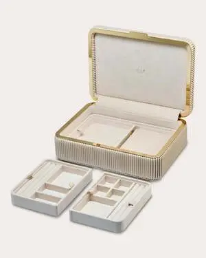 Wolf Bella Pleated Medium Jewelry Box