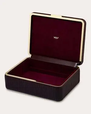 Wolf Bella Pleated Large Jewelry Box