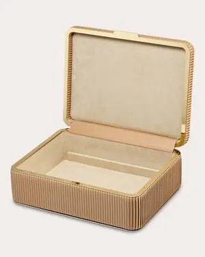 Wolf Bella Pleated Large Jewelry Box