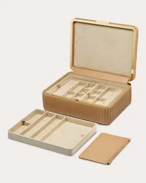 Wolf Bella Pleated Large Jewelry Box