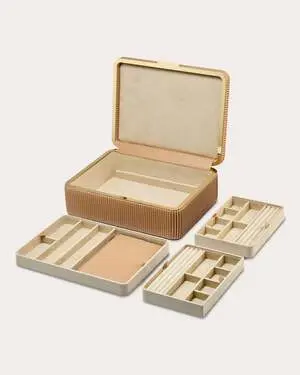 Wolf Bella Pleated Large Jewelry Box