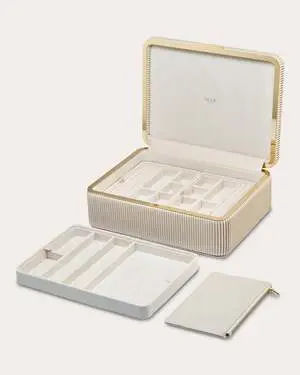 Wolf Bella Pleated Large Jewelry Box