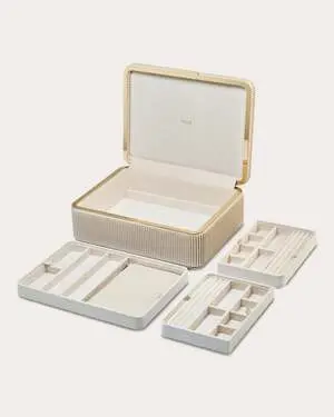 Wolf Bella Pleated Large Jewelry Box