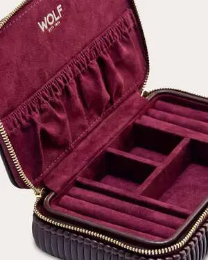 Wolf Bella Pleated Zip Jewelry Case