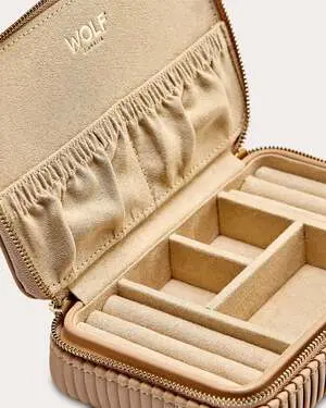 Wolf Bella Pleated Zip Jewelry Case