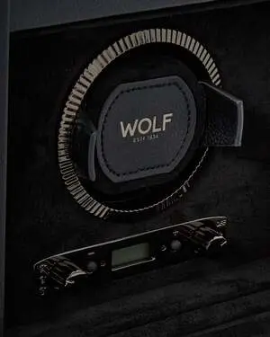 Wolf British Racing Single Watch Winder Storage Case