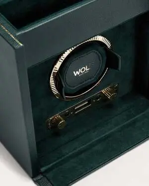 Wolf British Racing Single Watch Winder Storage Case