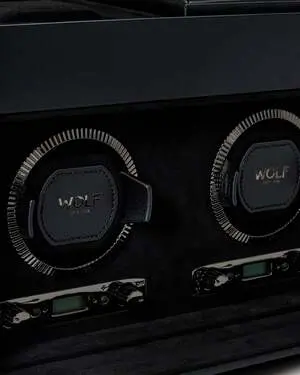 Wolf British Racing Triple Watch Winder Storage Case
