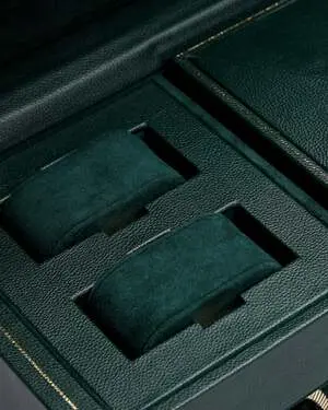 Wolf British Racing Triple Watch Winder Storage Case