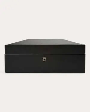 Wolf British Racing 8-piece Watch Box - Black