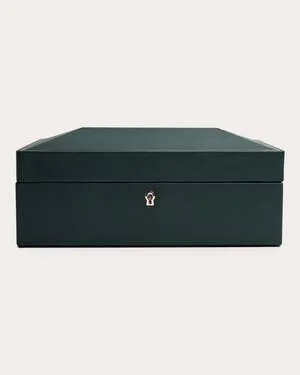 Wolf British Racing 8-piece Watch Box - Green