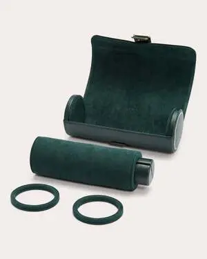 Wolf British Racing Leather Triple Watch Roll