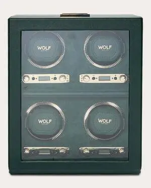 Wolf British Racing 4-piece Watch Winder - Green