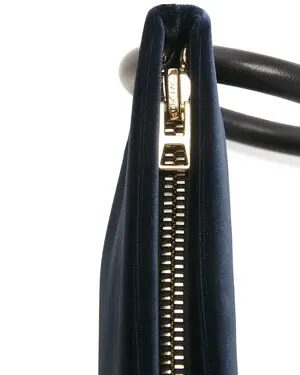 TOM FORD Velvet Wristlet Clutch - Navy
