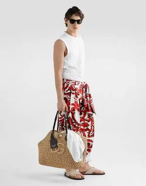 Dolce & Gabbana Majolica-print Drill Trousers