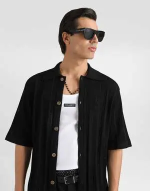Dolce & Gabbana Perforated Cotton Shirt